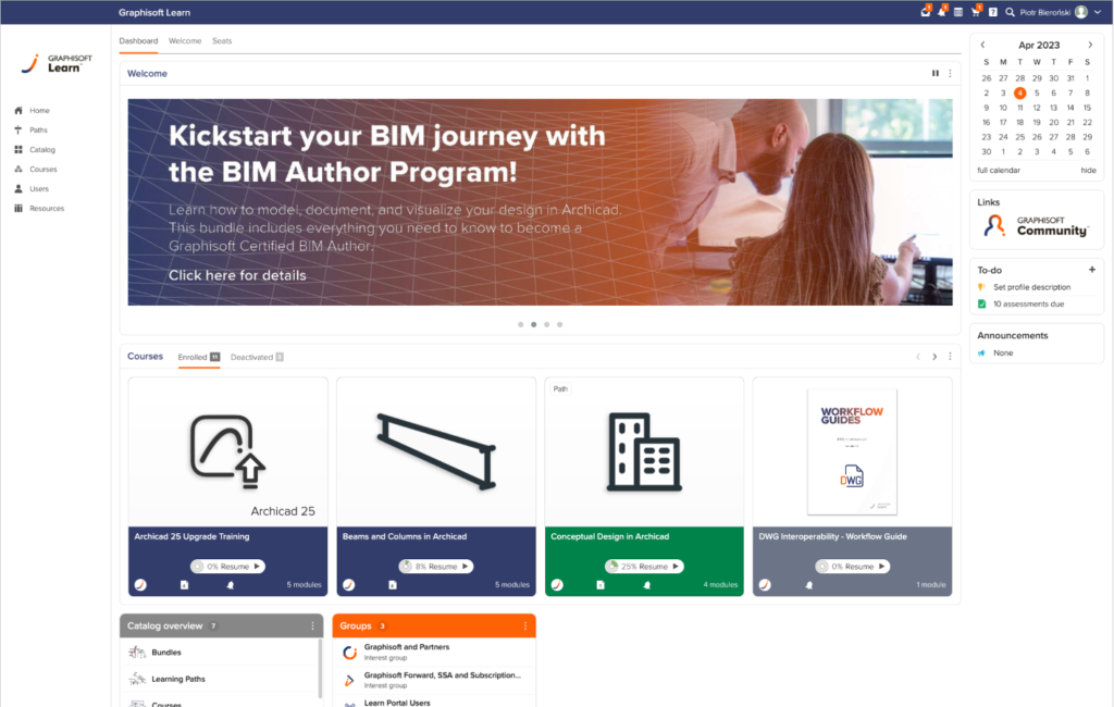 Poszerzaj swoją wiedzę z Graphisoft Learn - Multibim